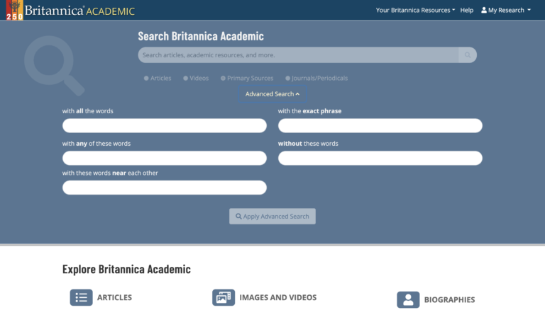 Britannica® Academic – Britannica Digital Learning