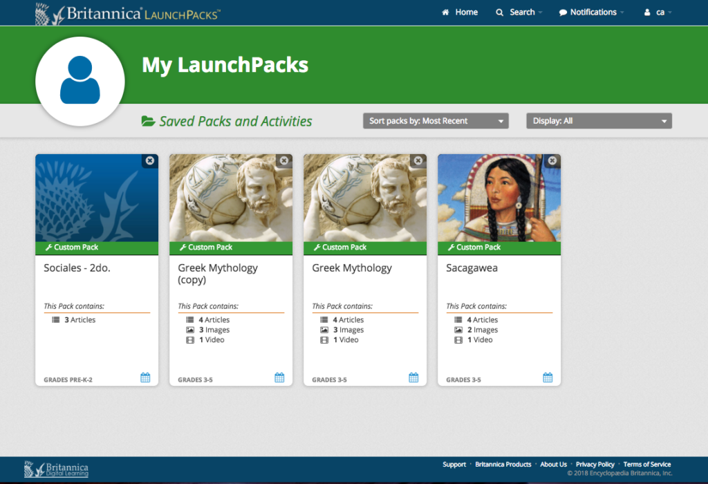 Britannica® LaunchPacks™ – Britannica Education